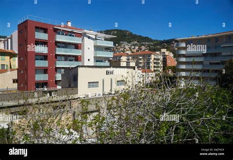 Nice France April 05 2019 Photo Taken While Traveling By Train