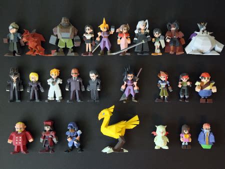 Final Fantasy VII Characters 3D Printed Straight From The Game Tom