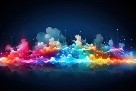 Abstract Background Technology Cloud Networking Generative Ai Stock