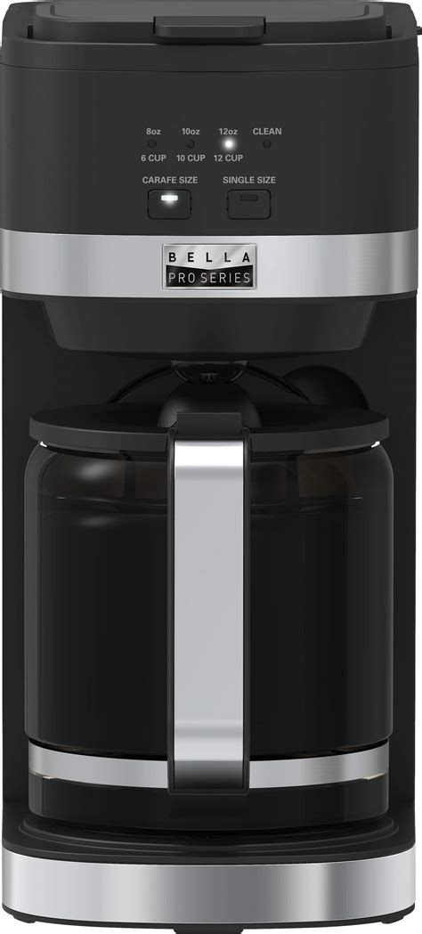 Bella Pro Single Serve And 12 Cup Coffee Maker Combo Black 90193 Best Buy