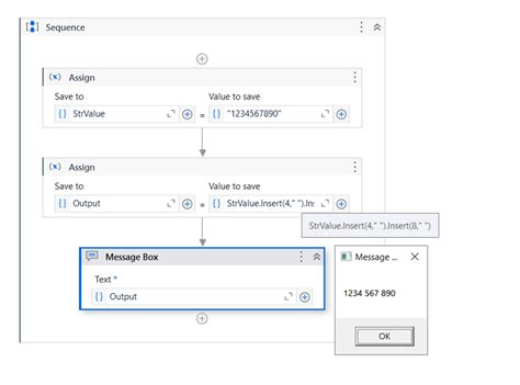 Add Spaces Between String According To Position Studio UiPath