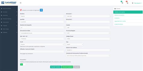 Cómo Cambiar Los Datos De Facturación Ayuda Lucushost