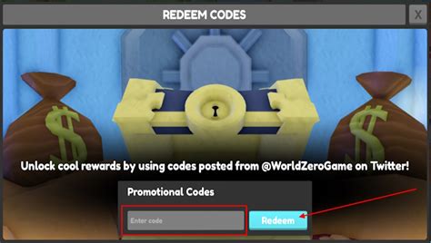 World Zero Codes March 2025 Beebom