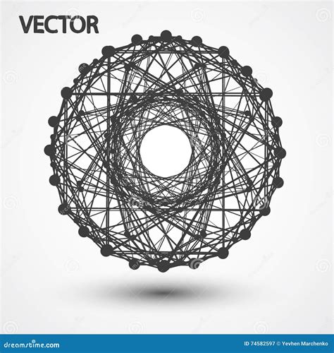 Wireframe Polygonal Elements Eps10 Stock Vector Illustration Of Element Abstract 74582597