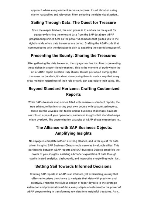 Mastering Sap Reporting Tools And Solutionspdf