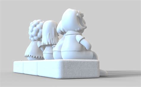 Stl File The Simpsons Bart With A Wig Bart On The Road Episode 🎨