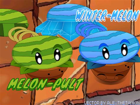 Plants Vs Zombies Melon Pult And Winter Melon By Alexthetankin On