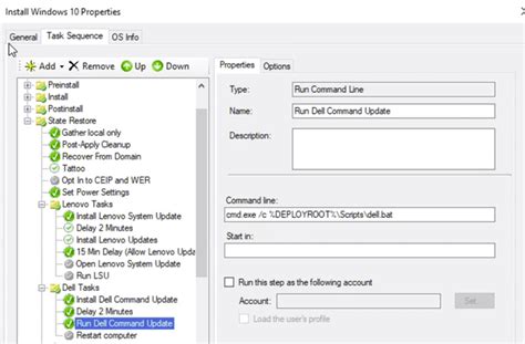 Dell Command Update Install And Run Via Task Sequence Not Working Rmdt