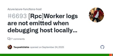 Rpc Worker Logs Are Not Emitted When Debugging Host Locally Or In Docker · Issue 6693 · Azure