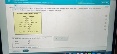 solved using back to back stom and leat displays to compare data