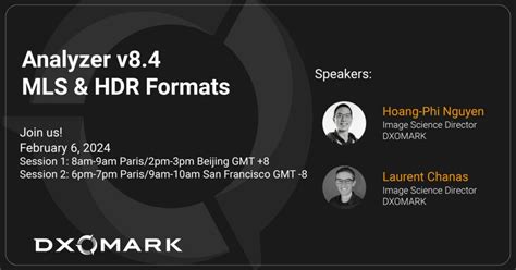 Webinar Unveiling Analyzer V8 4 DXOMARK Electronic Products
