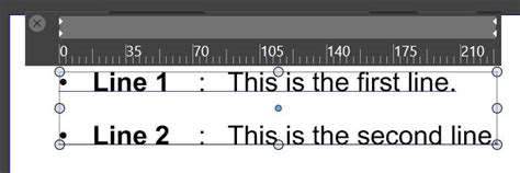 text object s tab problems vectorstyler