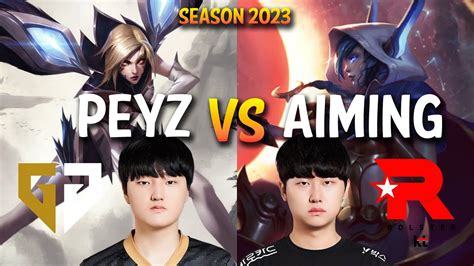 GEN Peyz KAI SA Vs KT Aiming XAYAH ADC Patch 13 15 KR Ranked YouTube