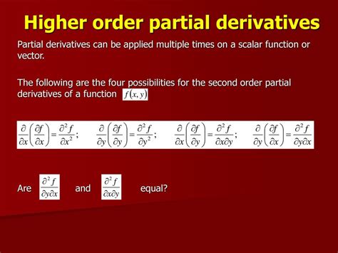 Partial Derivative Definition Ppt Download