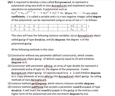 Solved A It Is Required To Develop A Class Called Chegg