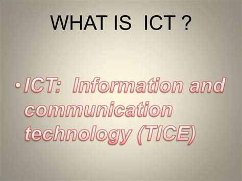 Ict In The Classroom Ppt