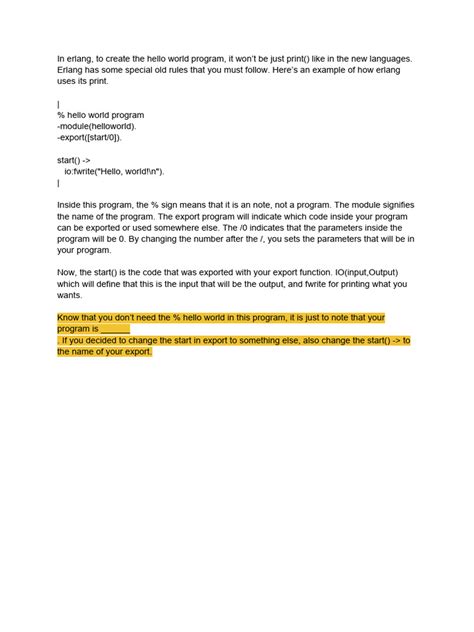 Erlang Hello World Pdf
