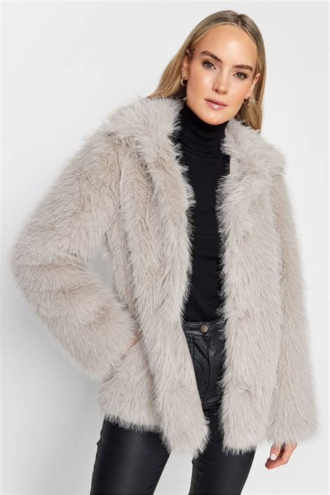 Buy Long Tall Sally Natural Long Faux Fur Coats From The Next Uk Online
