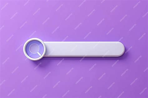 Premium Photo 3d Minimal Search Bar Or Magnifying Glass In Blank Search Bar On Purple