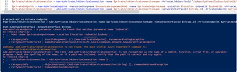 Azure Powershell Attaching Nic And Private Endpoint To Sql Server