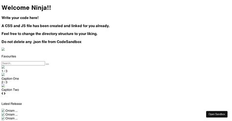 Music Player 1 Forked Codesandbox