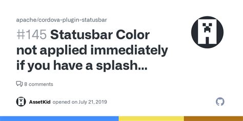 Statusbar Color Not Applied Immediately If You Have A Splash Screen