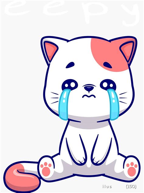 Eepy Sleepy Kitteneepy Sleepy Sticker For Sale By Ilustramagic