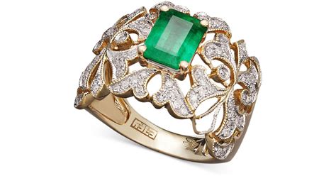 Effy Collection Brasilica By Effy Emerald 1 38 Ct Tw And Diamond