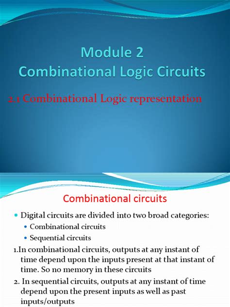 21 Combinational Logic Representation Pdf Digital Electronics Applied Mathematics