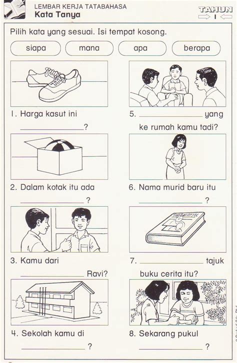 Latihan Ayat Tanya Dengan Kata Tanya Language Malay G
