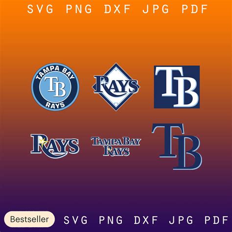 Tampa Bay Rays Logo Svg Multipack Tampa Bay Rays Cut File Cricut