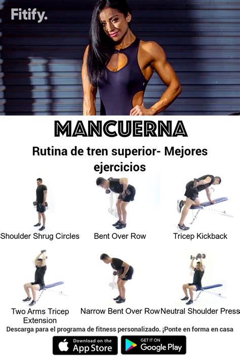 Mancuerna Rutina De Tren Superior Mejores Ejercicios Un Entrenamiento