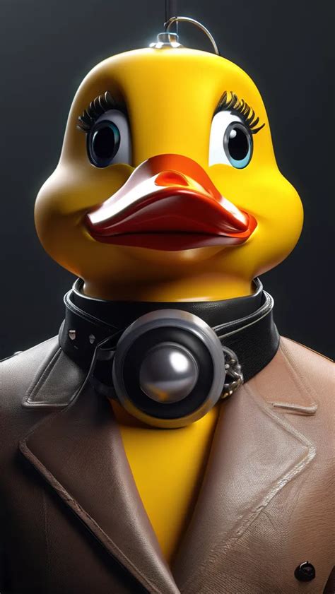 BDSM Rubber Duck Bondage Ball Gag On AI Photo Generator Starryai