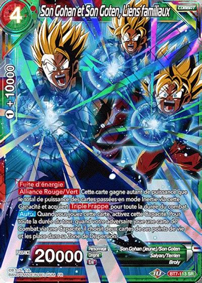 BT7 113 SR Son Gohan Et Son Goten Liens Familiaux DBSCards Fr