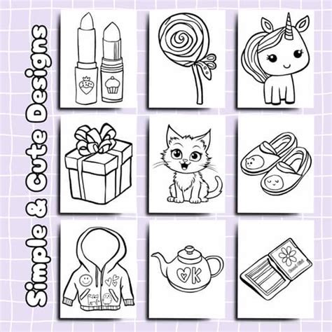 Girl Things Coloring Pages