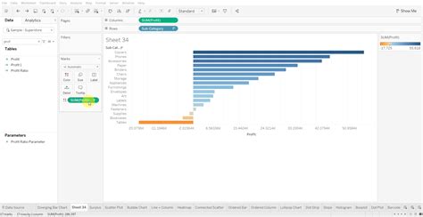 tableau tutorial — how to create a diverging bar chart mlearning ai