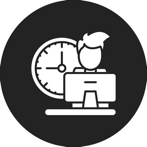 Work Time Vector Icon Vector Art At Vecteezy