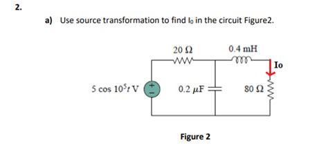 Solved Use Source Transformation To Find I0 In The Circuit Chegg