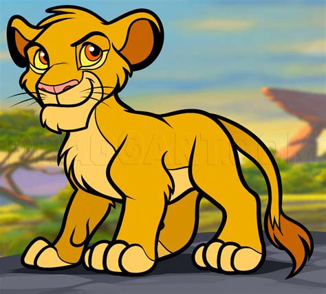 Drawing Simba From The Lion King