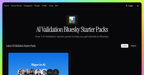 Ai Validation Bluesky Starter Packs 1 Lists • May 2025