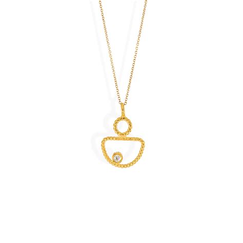 Tiny Shape Pendant With Diamond Christina Soubli Jewellery