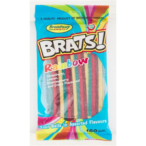 Bratz Rainbow Sour Belts 160g Mayroons
