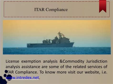 Ppt Itar Certification Powerpoint Presentation Free Download Id
