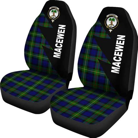 Scottish Macewen Clan Badge Tartan Car Seat Covers Flash Style