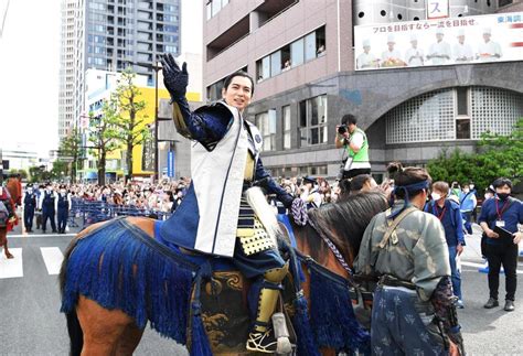 松本潤 家康「出陣じゃぁ～！」にファン絶叫「殿～ッ！！」 浜松まつり68万人大フィーバー 松本興奮「すごかった」 芸能 デイリースポーツ Online