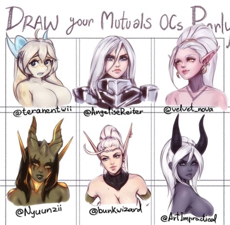 Draw Your Friends Characters Challenge Danbooru