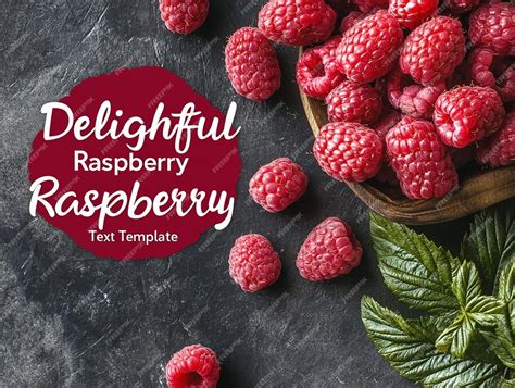 Fun Raspberry Juice Text Template Premium Ai Generated Image