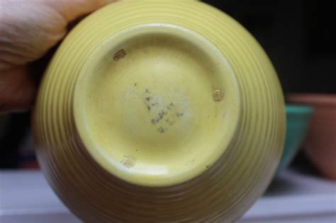 Gmb Gladding Mcbean Franciscan Pottery Ringware Yellow Nesting Etsy