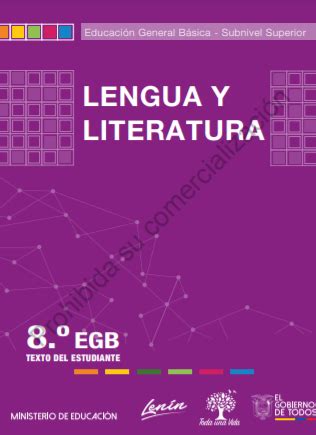 Libro de Texto de Lengua y Literatura 8 Octavo Año 2021 2022