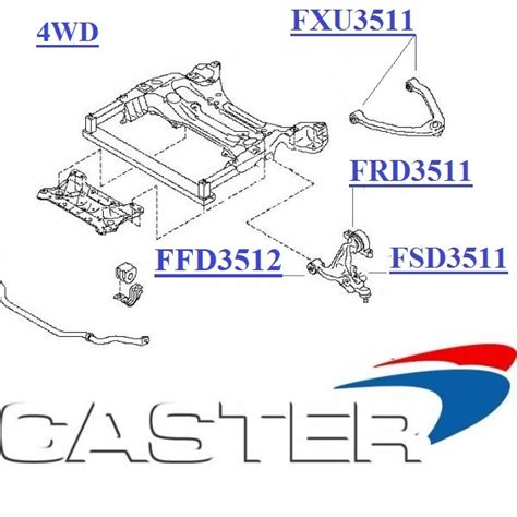 Сайлентблоки Nissan V36 2006 2014 — Caster™